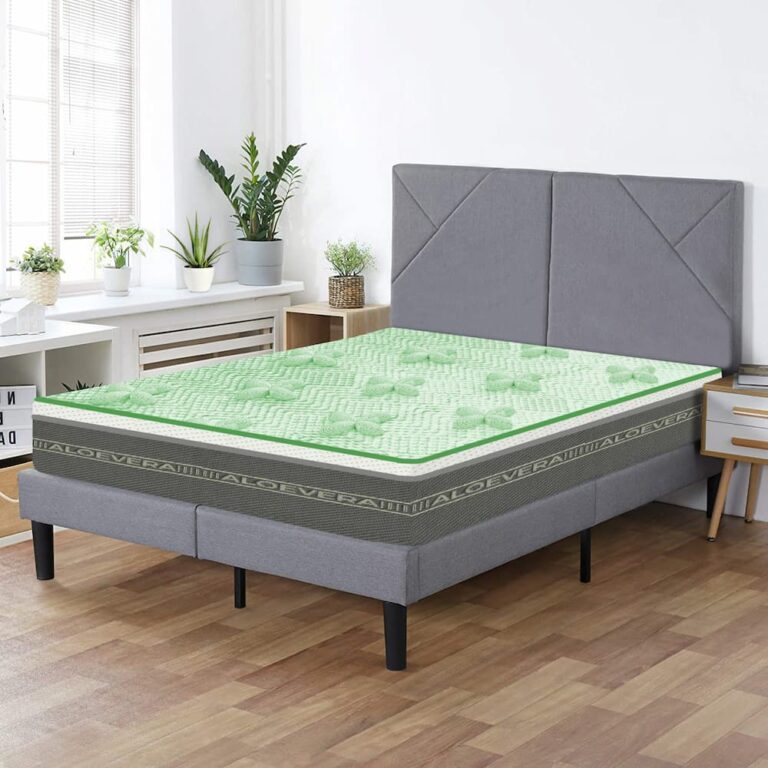 Nature Rest Aloe Vera Fabric Pillowtop Memory Foam Mattress - Sleepspa